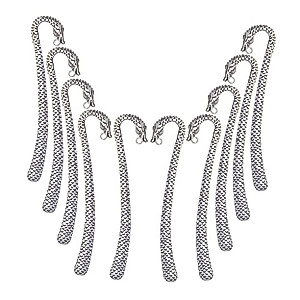 freneci 10x Metal Vintage Dragon Bookmarks with Hole Office Stationery Silver