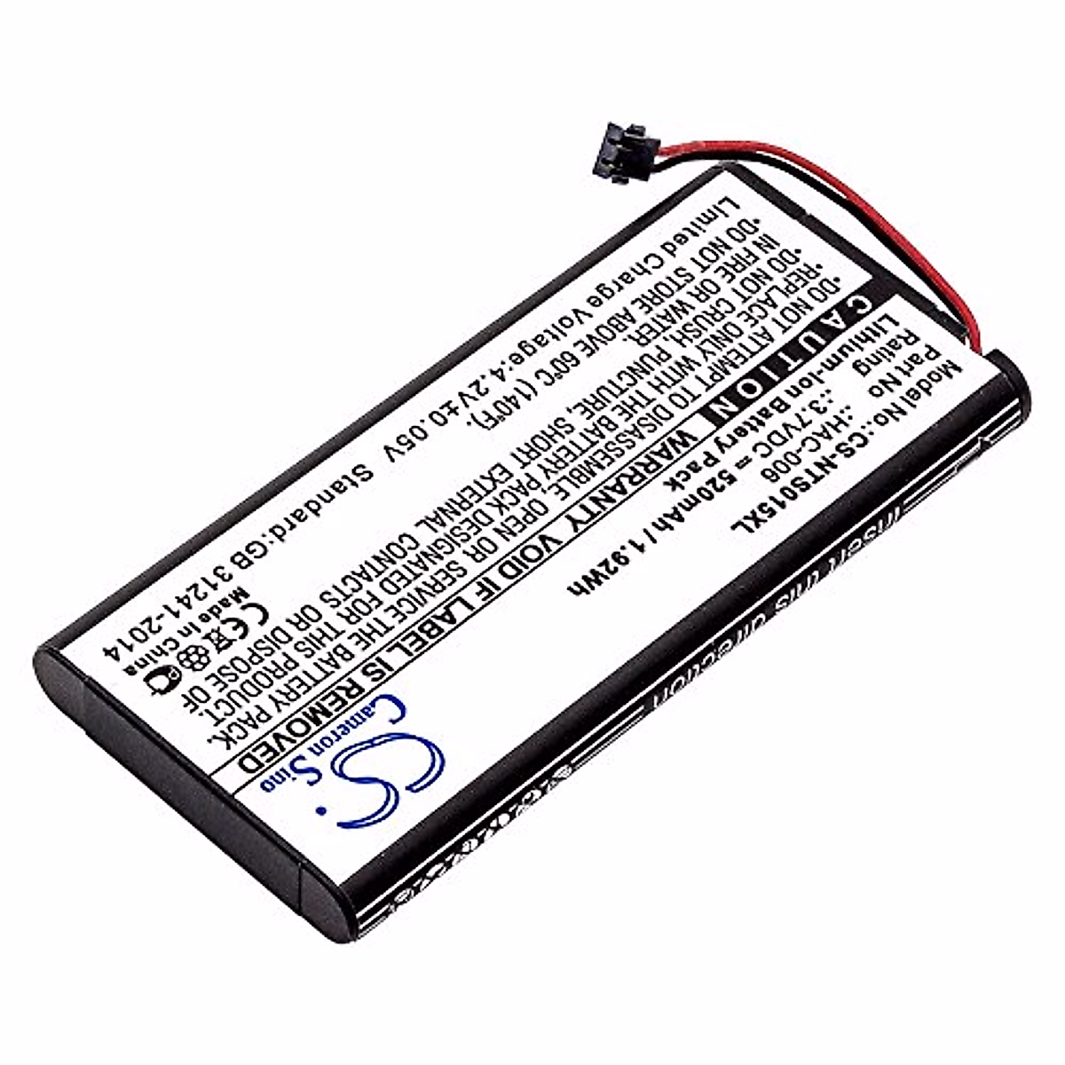 3.7V Battery Compatible with Nintendo HAC-006, HAC-BPJPA-C0, HAC-015, HAC-016, HAC-A-JCL-C0, HAC-A-JCR-C0, Switch Controller