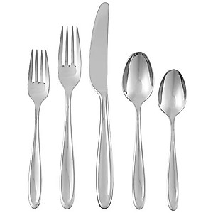 LENOX Cantera 65-piece Flatware Set, 10.2 LB, Metallic