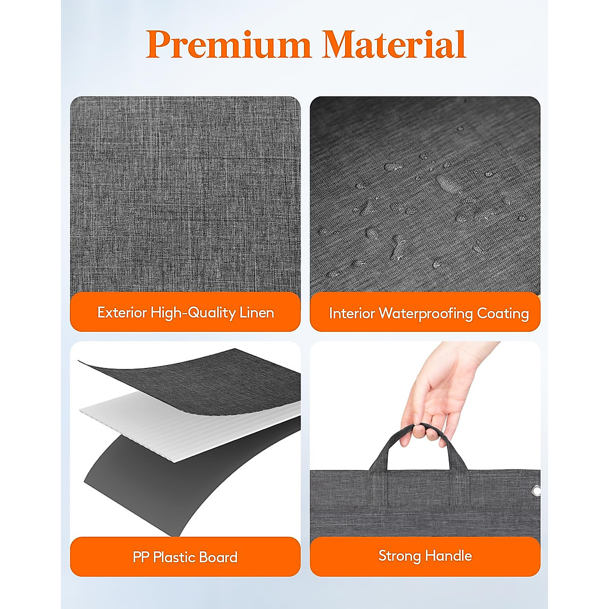 Lifewit 50L Hanging Laundry Hamper, 2 Pack Collapsible Large Opening Portable Laundry Basket with Lid and Handle, Wall Mounted Mesh Dirty Clothes Hamper Over the Door and Wall for Bathroom Dorm, Black