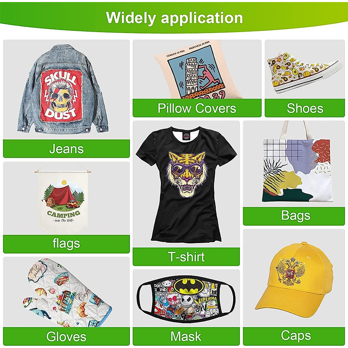 CenDale Premium DTF Transfer Film 13"x19" - A3 Plus 50 Sheets Double-Sided Matte Clear PreTreat Sheets PET Heat Transfer Paper for DIY Direct Print on All Fabric and Colors T-Shirts Textile