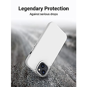 OTOFLY Designed for iPhone 13 Case, Silicone Shockproof Slim Thin Phone Case for iPhone 13 6.1 inch (White)