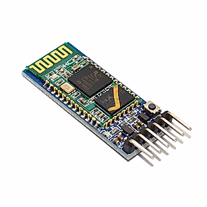 HiLetgo 2pcs HC-05 Wireless Bluetooth RF Transceiver Master Slave Integrated Bluetooth Module 6 Pin Wireless Serial Port Communication BT Module for Arduino