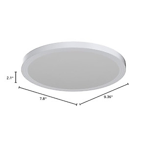 DEALGADGETS Flush Mount Ceiling Light Fixtures,24W Flat led Light for Ceiling,6000K 2200LM Ultra Thin Round White Lamp for Bedroom Kitchen,Bathroom,Garage,Living Room, Dining Room