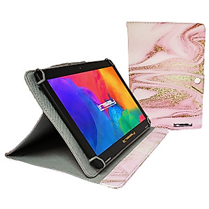LINSAY 10.1" 1280x800 IPS 2GB RAM 32GB Android 11 Tablet with Pink Glaze Case, Pop Holder and Pen Stylus