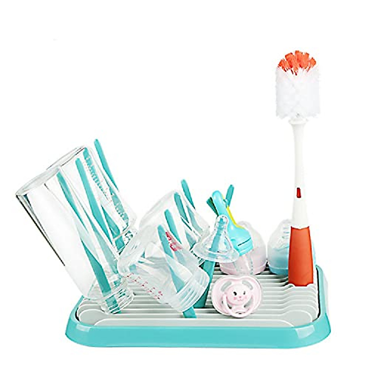 ComfZtar Baby Bottle Drying Rack Dryer Space Saving Travel Holder for Pump Cup Plastic Accessories