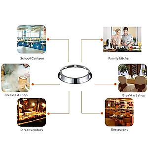 Wok Ring for Gas Stove,2 Pack Potholders for Kitchens 7.99 and 9.13 Inch Reversible Size Wok Stand Suitable for Most Woks