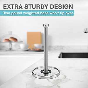Polder Stainless Steel Single-Tear Paper Towel Holder