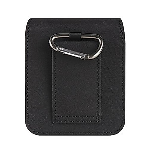 phone flip case Rugged Nylon Phone Belt Clip Holster Case Compatible with Samsung Galaxy Z Flip 5/4/3,Z Flip3 5G, Z Flip 2,or Motorola razr 40,Cell Phone Flip Case with Magnet Closure, Belt Pouch with