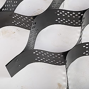 tonchean Geo Grid, 9.8x16.4 ft Ground Grid, 4 Inch Thick Geo Cell Grid, 1800 LBS Per Sq Strength Gravel Ground Grid for Slope Driveways, Garden