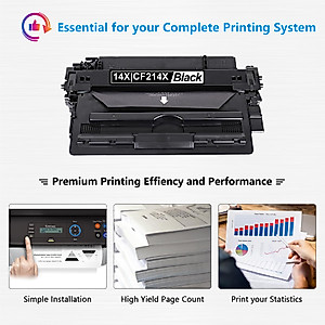 14X Black High Yield Toner Cartridge with Chip (3-Pack) | 14X Toner Replacement for HP 14X Toner 14A CF214A Compatible with Laser Enterprise M712 Series, Laser Enterprise MFP M725 Series | 14X CF214X