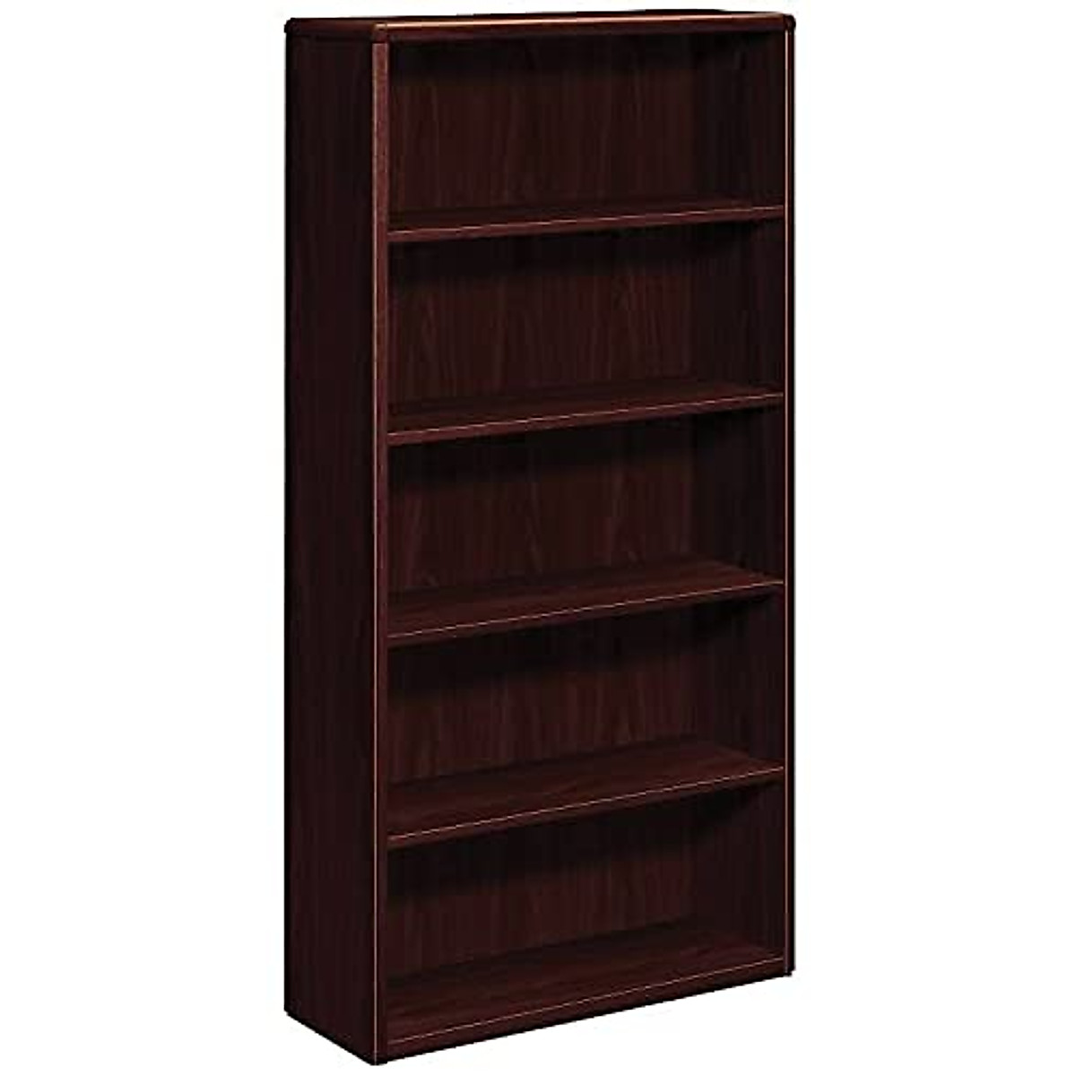 Hon 10755Nn 10700 Series Wood Bookcase, Five Shelf, 36W X 13 1/8D X 71H, Mahogany