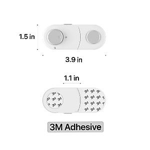 Closet Drawer Locks for Baby (2 Pack) and Child Safety Cabinet Locks with Upgraded Double Security Design for Cabinet Oven Closet Fridge Cupboards