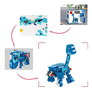 Building Kit Transforming Toys STEM Building Blocks 2 in 1 Construction Toys for Kids Building Set for Boys and Girls Age 6 7 8 9 10 Years (Thunder Sauropod)
