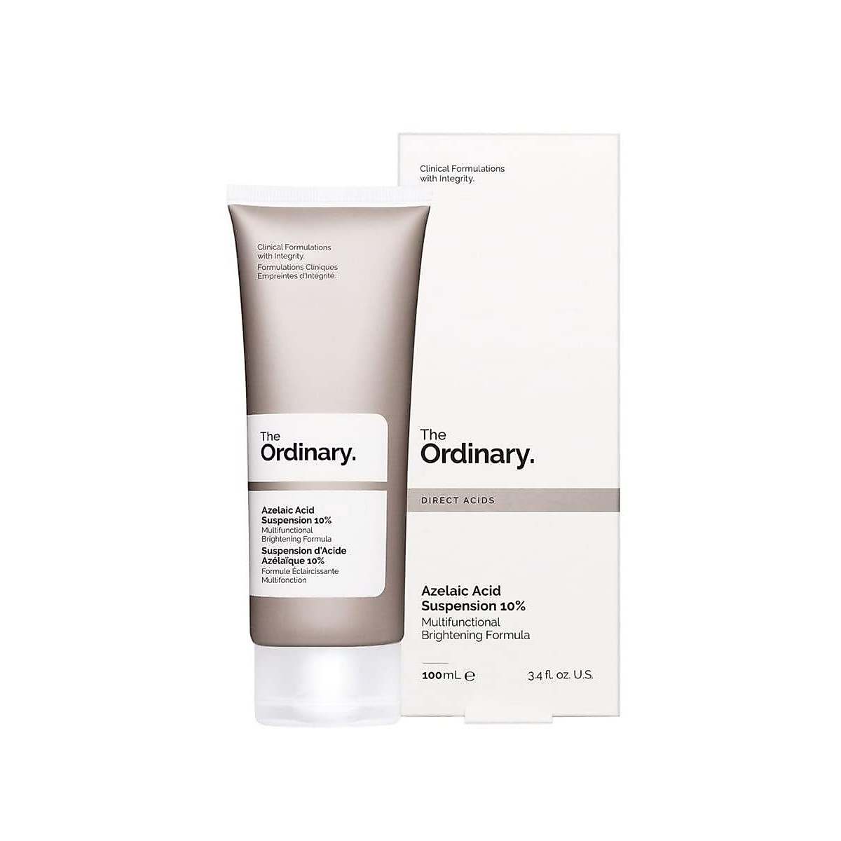 The Ordinary 10% Azelaic Acid Suspension - Antioxidant Cream for Sensitive Skin, Lightweight, 3.4 Fl Oz