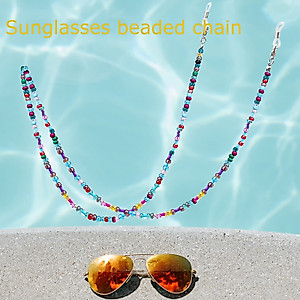 Glasses Strap Holder Chain, Eyeglass String Strap Eyewear Retainer, Stylish Eyeglass Chains for Women Men, Color Mask Chain