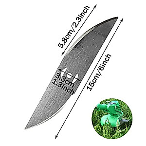 4Pcs Weed Wacker Replacement Blade - Grass Trimmer Blade Heads Replacements - Carbide Blade Tip Brush Cutter Trimmer Weed Eater Blade for Electric Lawn Mower Set - Lawn Mower attachments