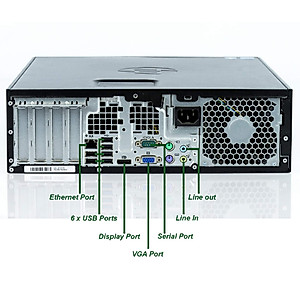 HP Small Form Factor Computer Desktop PC, Intel Core 2 Duo, 8GB Ram, 128GB M.2 SSD, 500GB Hard Drive, WiFi & Bluetooth, Keyboard and Mouse, 19 Inch FHD Monitor, 1080p Web Camera, Windows 10 (Renewed)