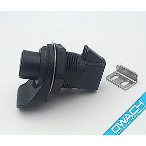 OWACH Push Button Latch with Locking for Marine Boat Tool Box, Glovebox, Radio Box, Electronic Box (with Locking, 1 Pack)