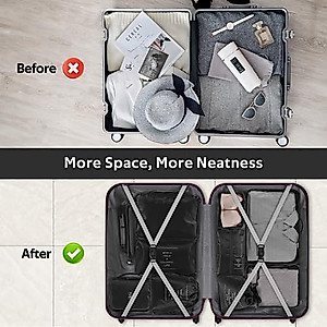 Packing Cubes 10 Sets Luggage Packing Organizers for Travel Accessories，Cenivi Travel Essentials，Including Waterproof Shoe Storage Bag Convenient Packing Pouches Clothing Underwear Bag for Traveller