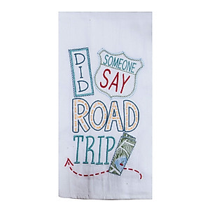 Always Take The Scenic Route And Did Someone Say Road Trip 2 Piece Embroidered Kitchen Towel Bundle