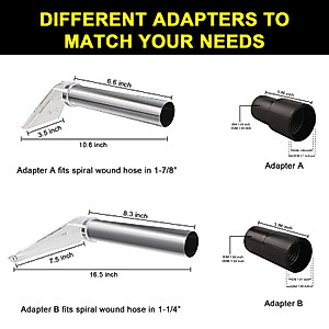 YSJWAER Carpet Vac Extractor Attachment-Tool - Cleaning Vacuum Clear Upholstery Car Detailing Turn Shop Vac into an Extractor