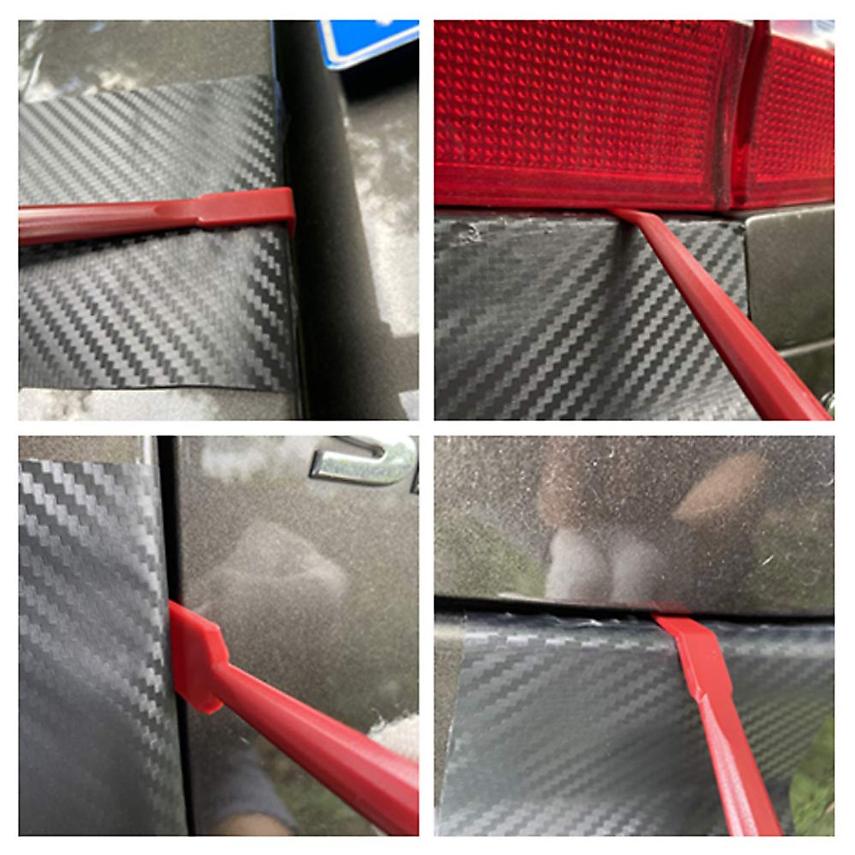 Car Wrapping Vinyl Tool Kit Window Film Tint Tools Set with Car Wrap Edge Trimming Squeegee, Vinyl Squeegee, Utility Knife Blade