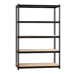 Lorell 2,300 lb Capacity Riveted Steel Shelving