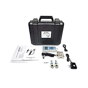Nextech DFS-X3000 (3000N/660lbf/300kgf) Digital Force Gauge with External S-Beam Load Cell, Peak/Track Mode, Pass/Fail LED,USB Output, Back-Lit Graphic LCD,Metal Enclosure