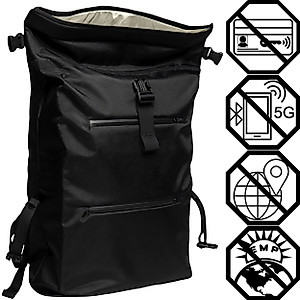 Xtreme Sight Line ~ AQUA RT Large Water-Proof Faraday Backpack/Small LITE Faraday Bag Combo ~ Tracking/Hacking Defense ~ Red