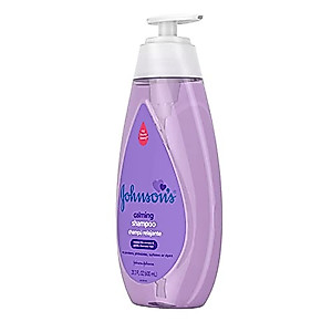 Johnson's Calming Baby Shampoo with Soothing NaturalCalm Scent, Hypoallergenic & Tear-Free Baby Hair Shampoo, Free of Parabens, Phthalates, Sulfates & Dyes, 20.3 fl. oz