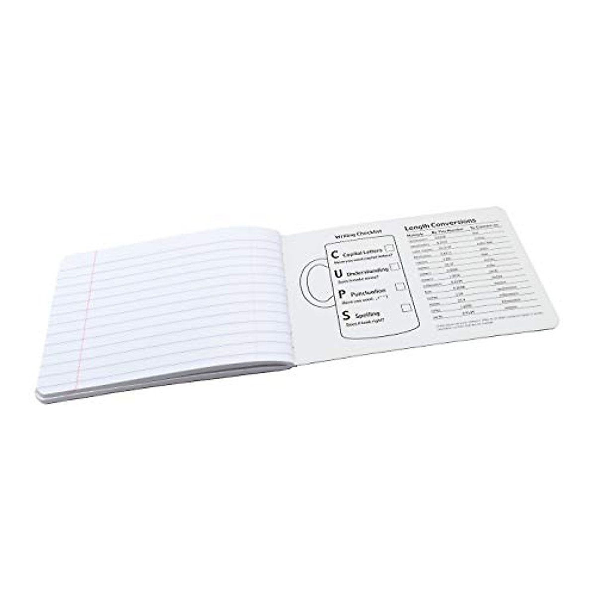 Pacon Junior Composition Book, 3/8" Ruled 5" x 7-1/2", 100 White Sheets , 6 Count