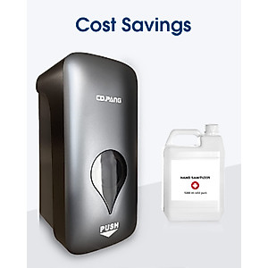 Manual Foaming Soap Dispenser, 35 oz (1000ml) Refillable Wall-Mount Foam Hand Soap Dispenser-Dark Grey, CD.PANG