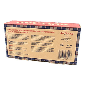 Rutland Creosote Antidote™, 3X Cleaning Power, Chimney Cleaning Fire Logs, 2-Pack Creosote Sweeping Firelogs, 2.45 lbs Each Treatment, Made in USA