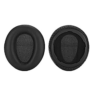 2pcs Replacement Ear Pad Cushion for Sony MDR-10RBT MDR-10RNC MDR-10R Earphone Headset (Black)