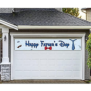 Large Happy Father?¡¥s Day Banner, Fathers Day Decorations, Father?¡¥s Day Party Supplies Decoration, Fathers Day Party Backdrop (9.8 x 1.6 ft)