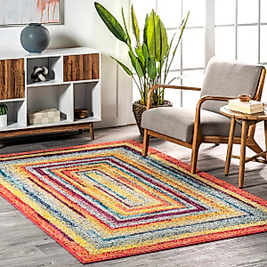 nuLOOM Hargis Labyrinth Accent Rug, 3x5, Multi