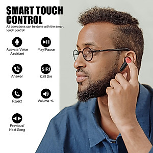 comiso Wireless Earbuds, Gaming Earphones Ultra-Low Latency HI-FI Stereo Sound Bluetooth in-Ear Headphone with Microphone Clear Call 30H Playtime for Workout Running Game Mode