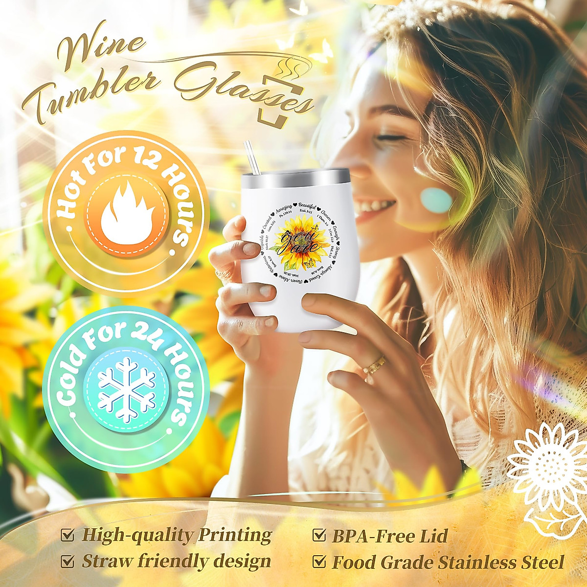 12PCS Christian Gifts for Women Faith, Sunshine Box Inspirational Gifts for Women,Christian Birthday Baskets,Religious Catholic Baptism,Get Well Soon Baskets for Mom,Friends,Wife,Girlfriends