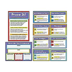 Carson Dellosa Evidence-Based Reading and Writing Bulletin Board Set (110290), 17" x 24", 17" x 12", Multicolor