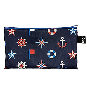 LOQI A71207c Zip Pockets (Set of 4), Exotic Travels