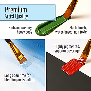 FolkArt Pastel Rainbow Kit, 16 Piece 2 fl oz Premium Acrylic Paint Set Including 14 Matte Shift 1 Dragonfly Glaze Color