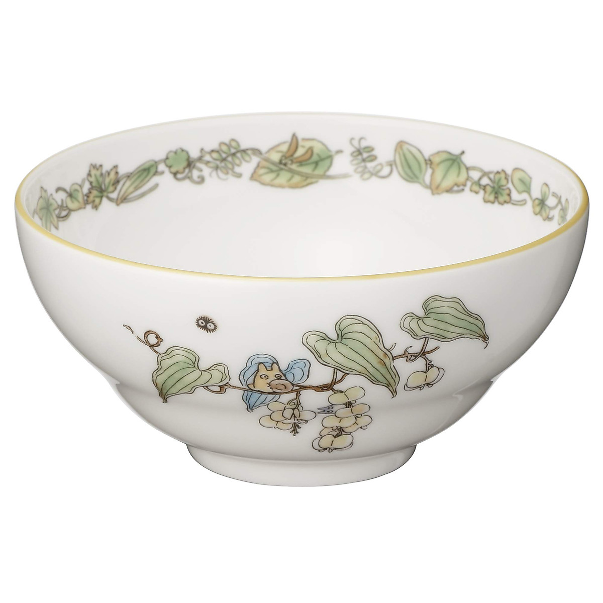 Noritake TT97890/4924-10 My Neighbor Totoro Rice Bowl, 9.2 fl oz (260 cc), Microwave Safe, 1 Piece, Bone China