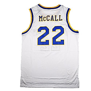 AIFFEE Men's Jersey Crenshaw Jersey McCall #22 White Color Size S-XXXL (XL)