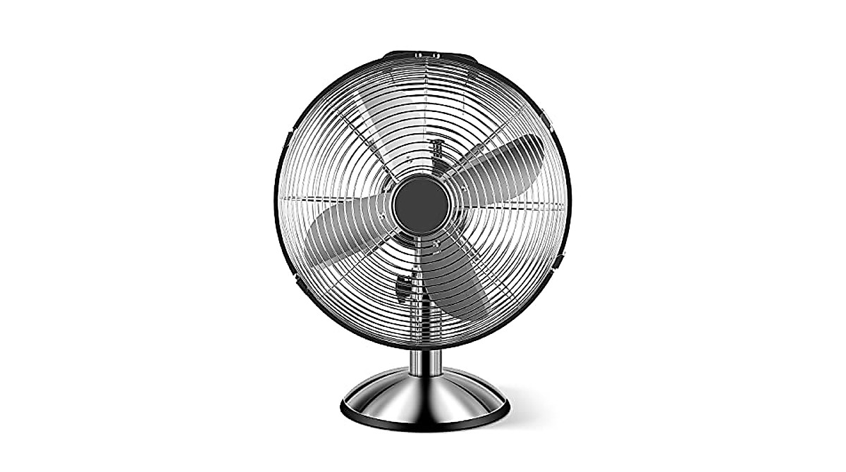 Simple Deluxe 12 Inch Stand Fan - Powerful, Quiet & Durable Cooling