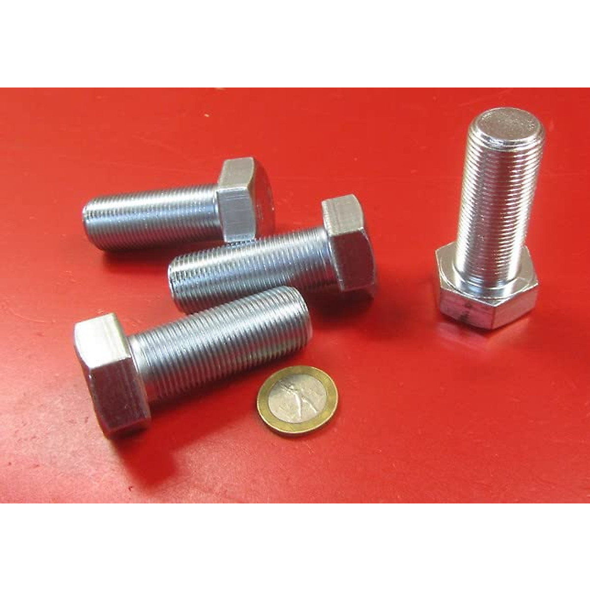 Class 8.8 Zinc Steel Bolts FT M20 x 1.5 mm x 50 mm Long 4 pcs