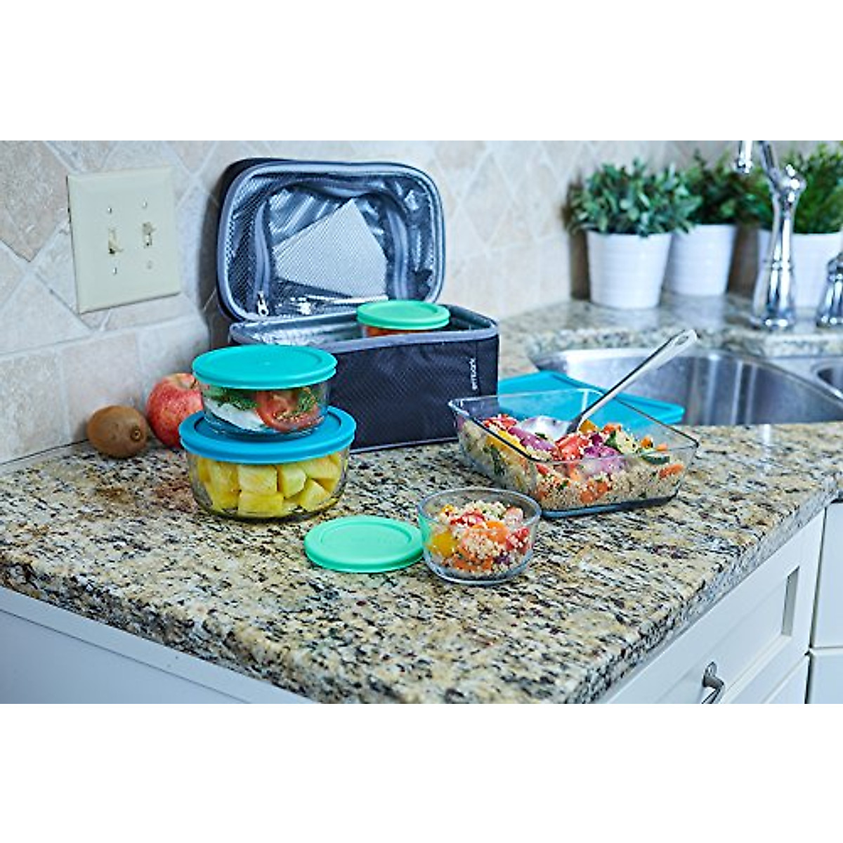 Anchor Hocking Glass Food Storage Containers with SnugFit Lids (20-piece, mixed sizes, glass tempered tough for oven, microwave, fridge, and freezer)