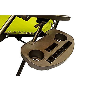 Bliss Hammocks GFC-TRAY2BR Gravity Free Lounger Side Tray, Brown