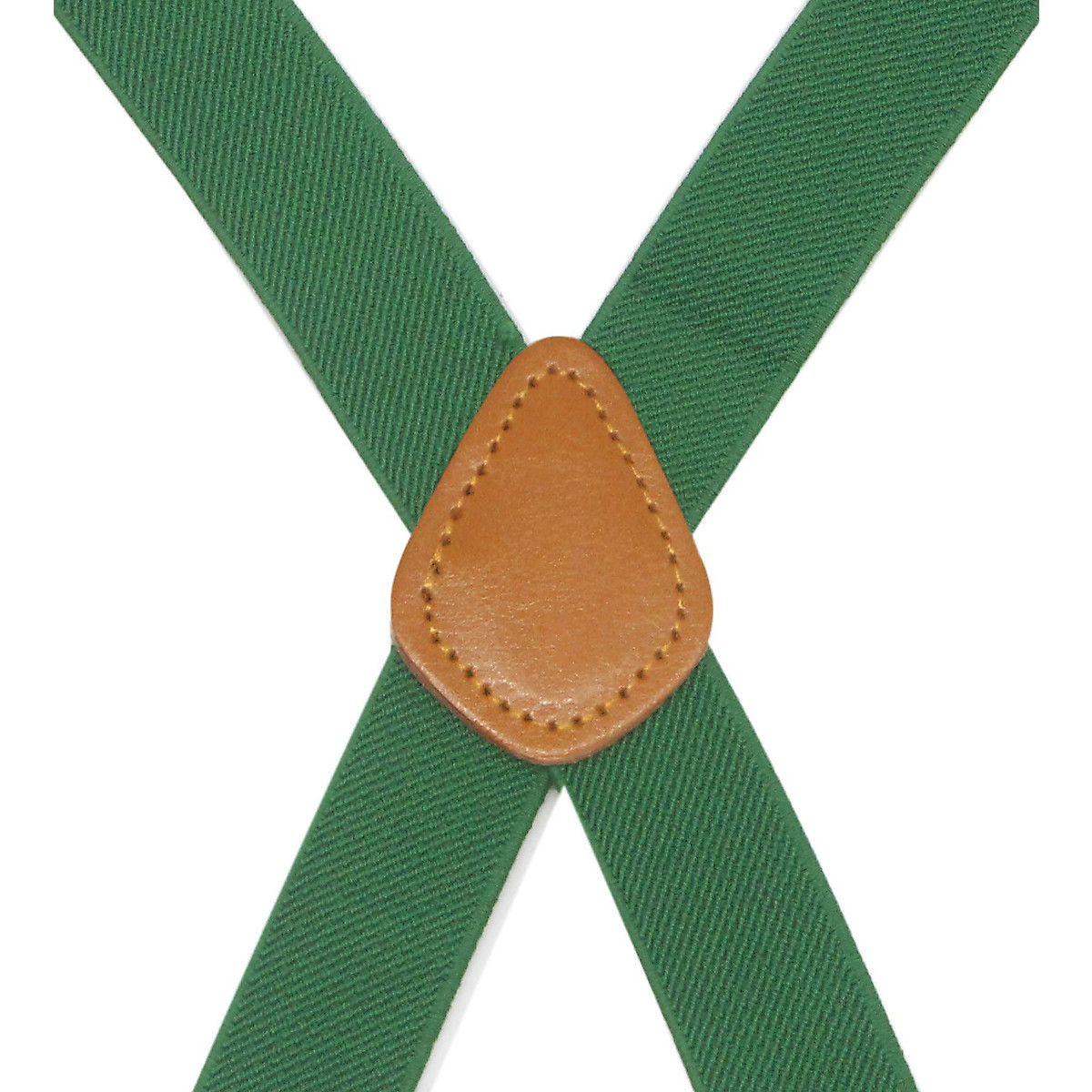 Doloise Suspenders Men&Women Bowtie Set X Back Suspender For Wedding&Formal Events with 1 Inch Wide Elastic Braces (Green)