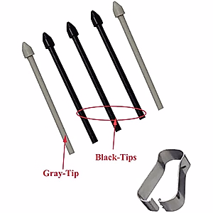 Ubrokeifixit Tab S6 Lite Touch Stylus S Pen Replacement Tips/Nibs for Samsung Galaxy Tab S6 Lite 10.4" SM-P610 SM-P615 2020",with Removal Tweezer (​​​​​P610-Tips/Black)